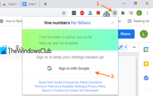 How to Show or Add line numbers in Google Docs document