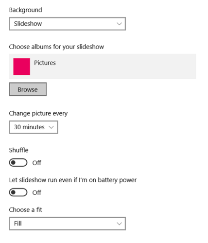 How to create a Desktop Wallpaper Slideshow in Windows 11