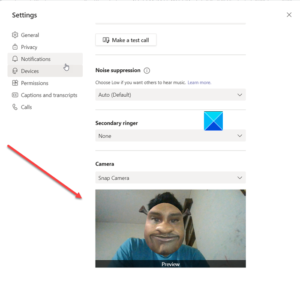 How do you add Snapchat filters in Microsoft Teams?