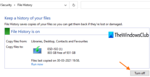 We found errors in your File History settings [Fixed]