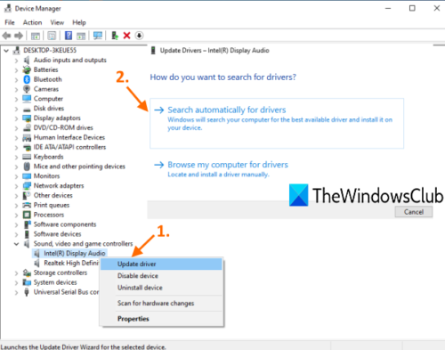 Generic Audio Driver Detected in Windows 11/10