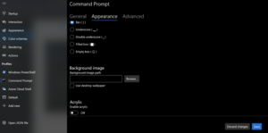 How to set Background Image in Windows Terminal