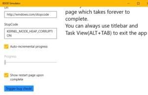 Free Fake Blue Screen of Death generator apps for Windows PC