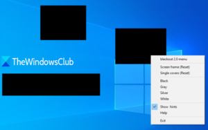 Reduce distractions in Windows 11/10; Blackout parts of computer screen!
