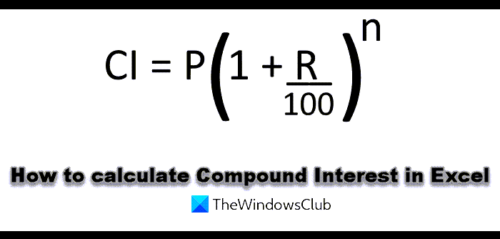 How to Calculate Compound Interest in Excel