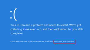 KERNEL MODE HEAP CORRUPTION Blue Screen on Windows 11