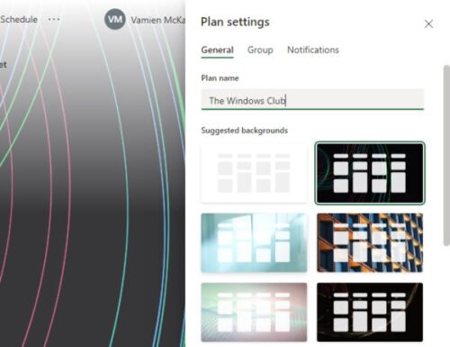 How to change the Background or Theme in Microsoft Planner