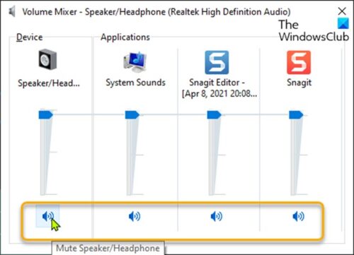 How to Mute or Unmute Sound Volume in Windows 11