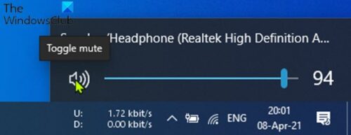 How to Mute or Unmute Sound Volume in Windows 11