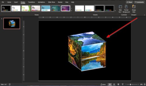 How to create a 3D Picture Cube in PowerPoint