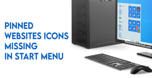 Pinned Website Icons are missing in Start Menu in Windows 11