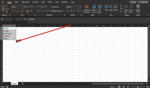 Auto Fill options not showing in Excel; How to enable it?
