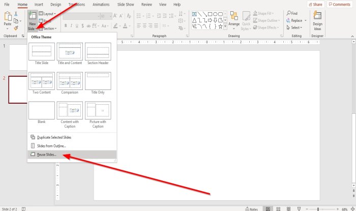 Reuse or Import Slides from one PowerPoint presentation to another Reuse or Import Slides from one PowerPoint presentation to another