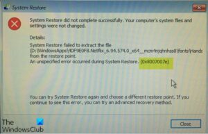 Delete a System Image Restore Point from System Restore in Windows