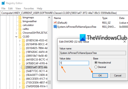 Add User Profile Folder To Navigation Pane Of File Explorer