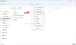 How to change Library folder template on Windows 11