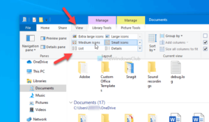 How to change Library folder template on Windows 11