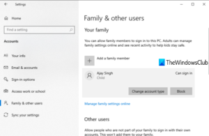 This device is locked because of family settings for screen time