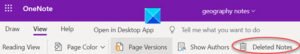 How to recover deleted OneNote Notes on a Windows PC