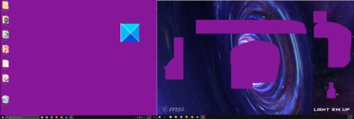 Fix Desktop turns Pink or Purple in Windows 11