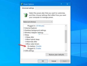 How to Enable or Disable Allow Wake Timers on Windows 11