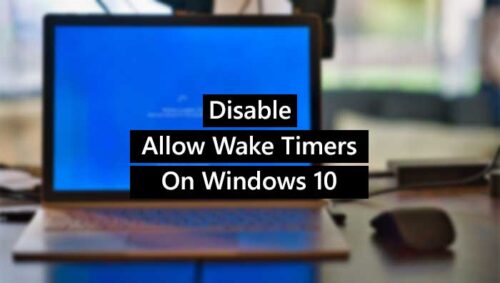 How to Enable or Disable Allow Wake Timers on Windows 11