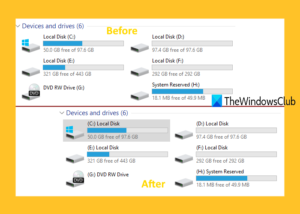 Show Drive Letters first before Drive Names in Explorer in Windows