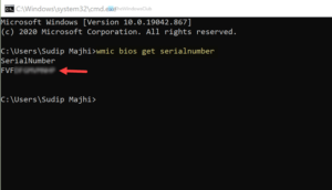 How to find the Service Tag on Windows laptop