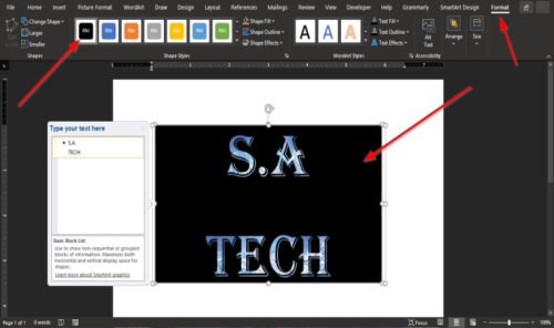 How to wrap Text around a Picture in a Text Box in Word