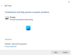 Unknown Printer driver error 0x80070705 on Windows 11