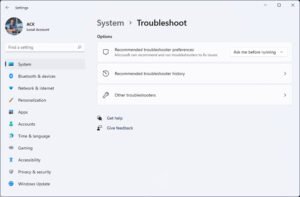 How to run Troubleshooter in Windows 11 to resolve problems
