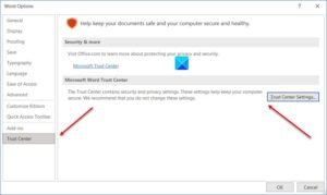 How to change Account Privacy settings in Office