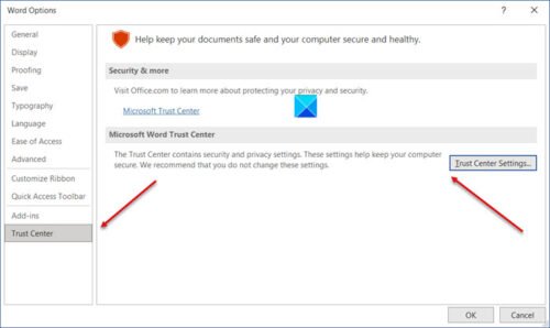 How to change Account Privacy settings in Office
