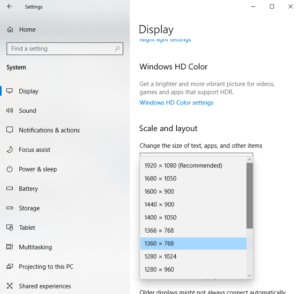 How to change Sceeen Resolution in Windows 11