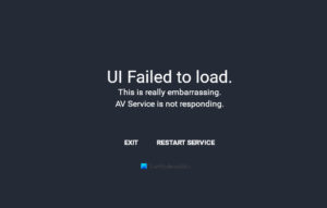 AVG UI failed to load, AV Service is not responding [Fix]