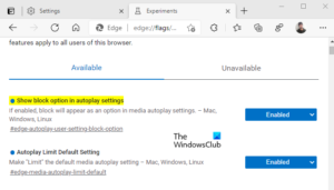 How to Limit Media Autoplay in Microsoft Edge browser