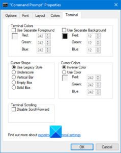 Change Background and Foreground Color in Command Prompt