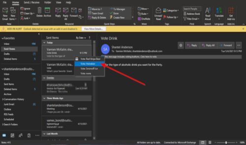 How to create a Poll in Outlook