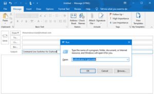 Outlook Command Line Switches on Windows 11/10