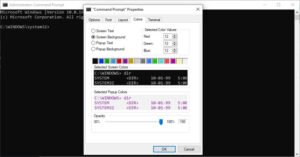 Change Background and Foreground Color in Command Prompt