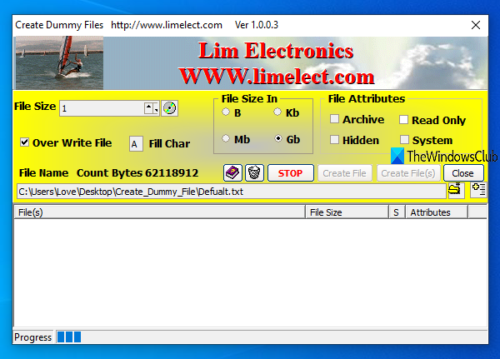 Best free Dummy File Generator software for Windows PC