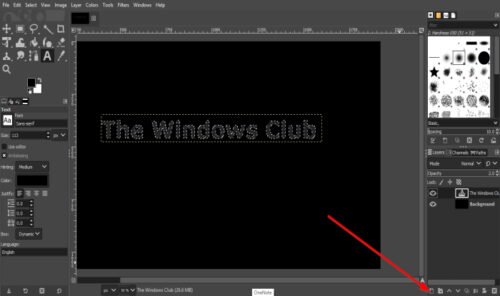 How to add Neon Glow effect Text in GIMP