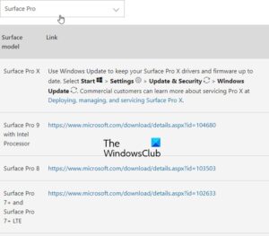 Download latest Surface Pro, Laptop, Book drivers and firmware