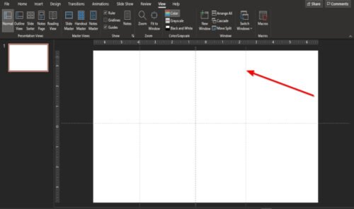 How to add Guides in PowerPoint