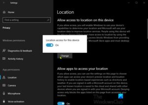 Maps app not working or Shows Incorrect Location in Windows 11
