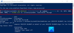 How to find cause of Unexpected Shutdown on Windows 11