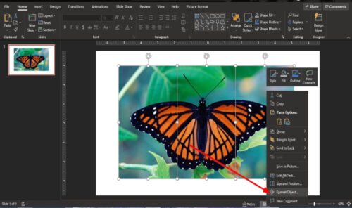 How to split a picture into pieces in PowerPoint