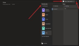 How to change View in OneNote on Windows PC