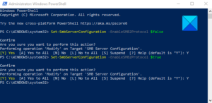 How to enable or disable SMBv2 in Windows 11/10