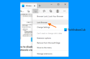How to password-protect Edge or Chrome browser on Windows 11